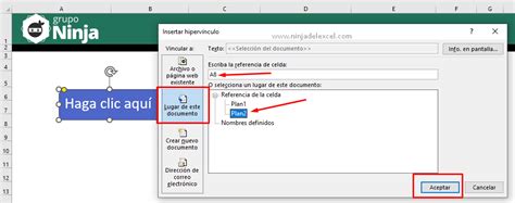 Crear Botón Con Hipervínculo En Excel Ninja Del Excel
