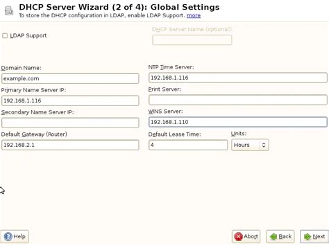 Opensuse 111 Reference Configuring A Dhcp Server With Yast