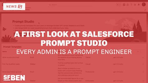 A First Look At Salesforce Prompt Studio Every Admin Is A Prompt