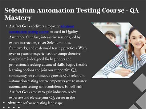 Ppt Selenium Automation Course Artifactgeeks Powerpoint