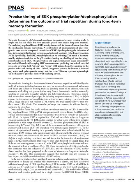 pdf precise timing of erk phosphorylation dephosphorylation