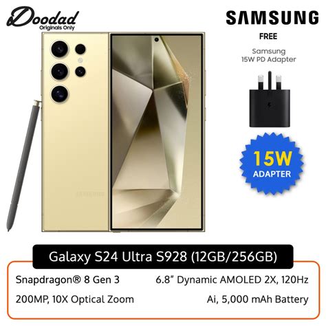 Samsung Galaxy S Ultra G GB GB SM S With Samsung W Fast Charger Adapter Original