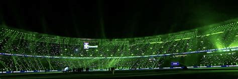 Icc Odi World Cup 2023 Laser Show Thrills Fans During India Vs Australia Championship Clash