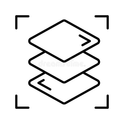 Arrangement Things On Layers Three Layers Stacked On Top Of Each Other Layers Vector Design