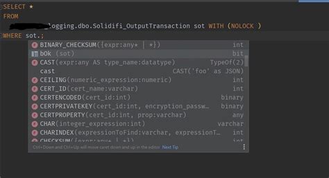 After Using Table Alias Cant Limit Autocomplete To Only Column Names