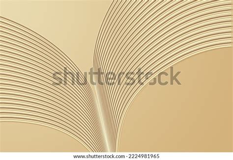 3d Render Waveform Flowing Gold Abstract Stock Illustration 2224981965