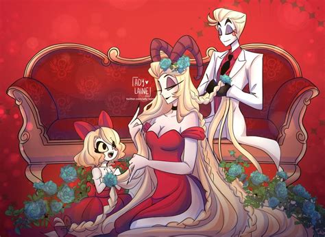 Lucifer Morningstar And Lilith Hazbin Hotel Drawn By Adylaineart