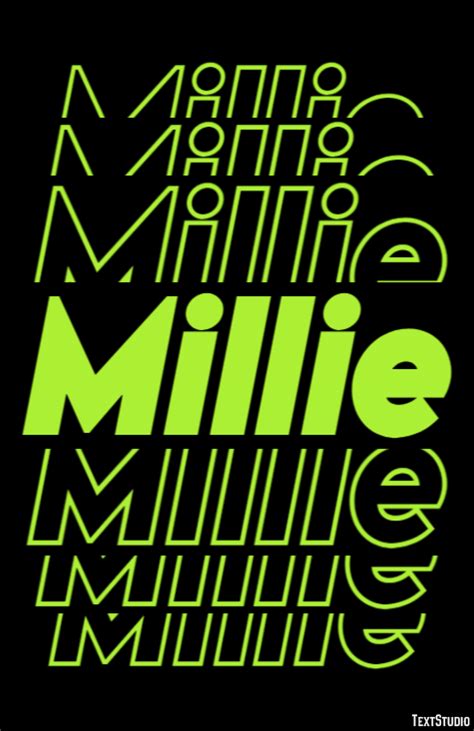 Millie Text Effect And Logo Design Name