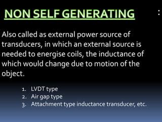 Inductive Transducer For Motion Measurement PPTX