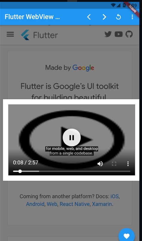 I Check Webview For Android And Ios Is Not Working If Play Video