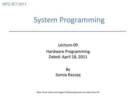 PPT System Programming PowerPoint Presentation Free Download ID