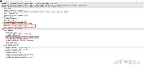 wireshark抓取OSPF协议交互的 种报文分析OSPF路由协议建立邻接关系的过程 知乎