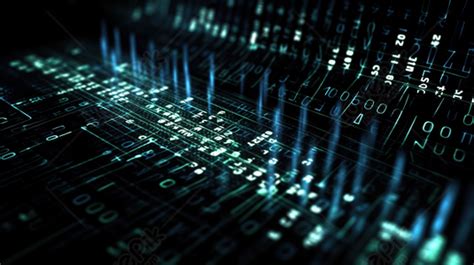 Abstract Technology Digital Background With Binary Code Picture And Hd