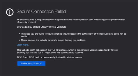 How To Re Disable TLSv Firefox Support Forum Mozilla Support