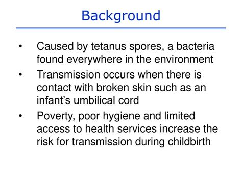 Ppt Tetanus Toxoid Powerpoint Presentation Free Download Id 772483