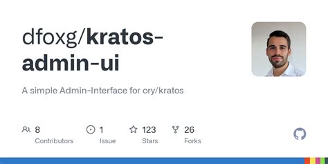 Github Dfoxg Kratos Admin Ui A Simple Admin Interface For Ory Kratos