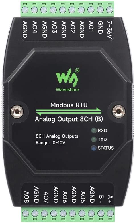 Amazon Com Waveshare Industrial 8 Ch Analog Output Module 12 Bit DA Conversion Supports 8 Ch