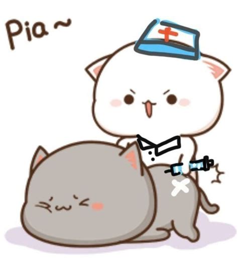 Peach And Goma ️ Kawaii Cat Drawing Cute Cartoon Images Cute Bear