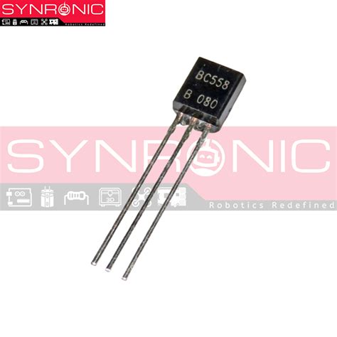 Bc558 Transistor Bipolar Pnp Pack Of 5 Pieces Synronic