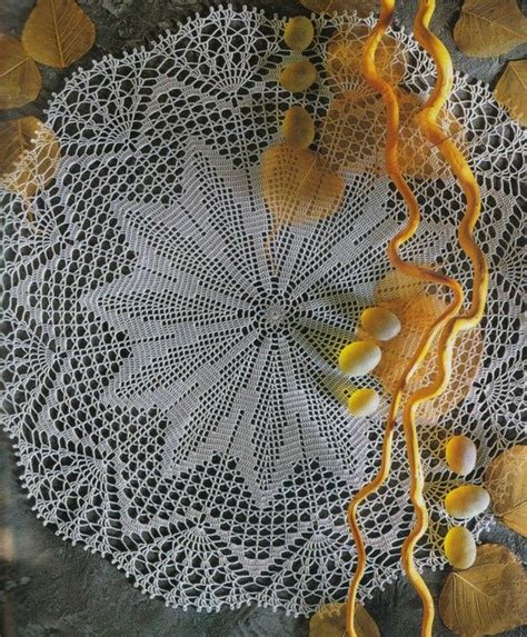 Crochet Doily 48 Cm 19 Inches Lilac Etsy Crochet Doilies
