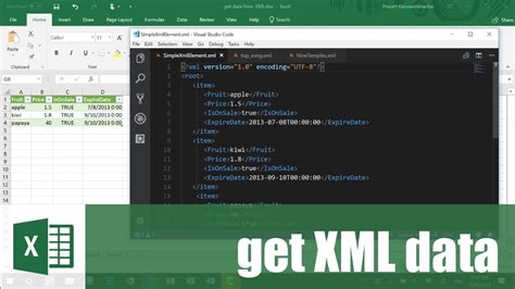 สอน Excel การดึงข้อมูลที่อยู่ในรูปแบบ Xml มาสร้างเป็นตารางใน Excel Youtube