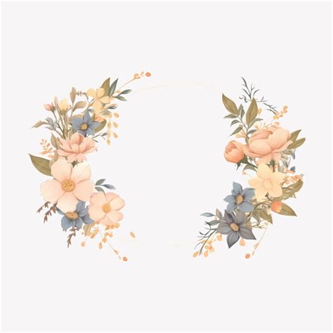 Premium Vector Elegant Floral Wreath Design