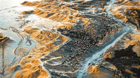 Emergency Hazard Map Depicting Areas At Risk Of Landslides And Floods