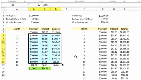 10 Monthly Payment Excel Template Excel Templates