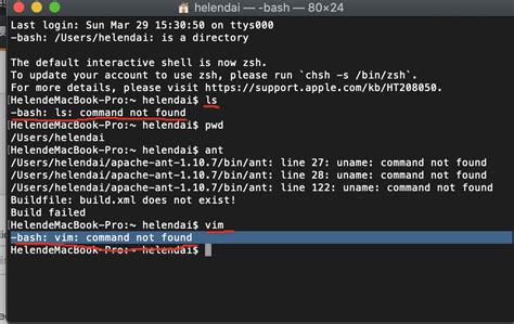 Macos The Bash Ls Command Not Found Error Occurs On My Mac