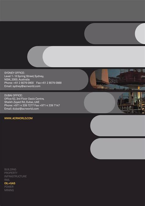 Oil Gas Brochure Pdf Civil Engineering Industry Industries