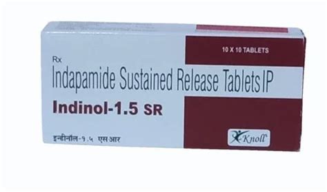 Indapamide Sustained Release Tablets Ip At ₹ 133 Strip South 24