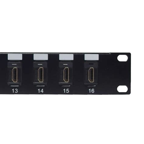 16 Port Hdmi Patch Panel 19 Inch Rackmount 1u