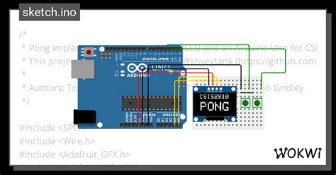 Csis2810pong Wokwi Esp32 Stm32 Arduino Simulator