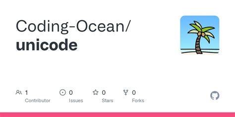 Github Coding Ocean Unicode