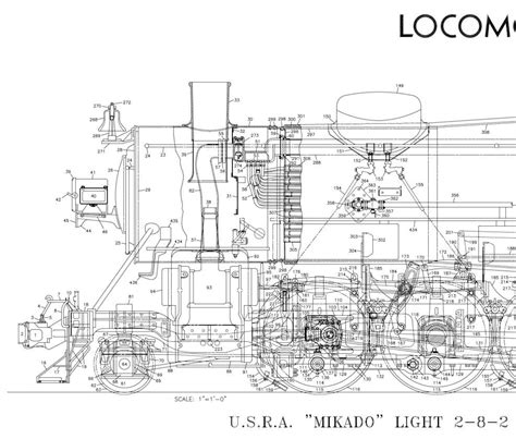 Usra Light Mikado 2 8 2 Type Freight Steam Locomotive Chart Etsy