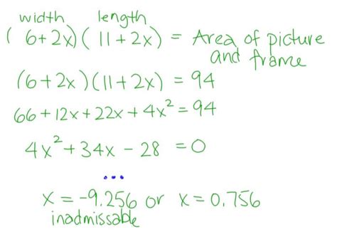 M Making Math Meaningful MPM D Day More Quadratic Problem Solving
