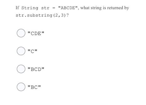 solved if string str abcde what string is returned by