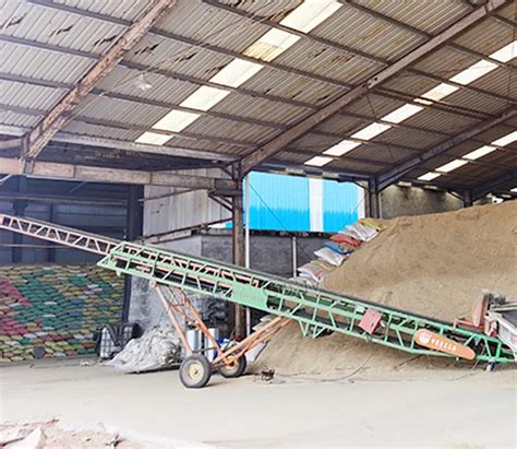 Mobile Belt Conveyor Application In Construction Site Dahan Vibration
