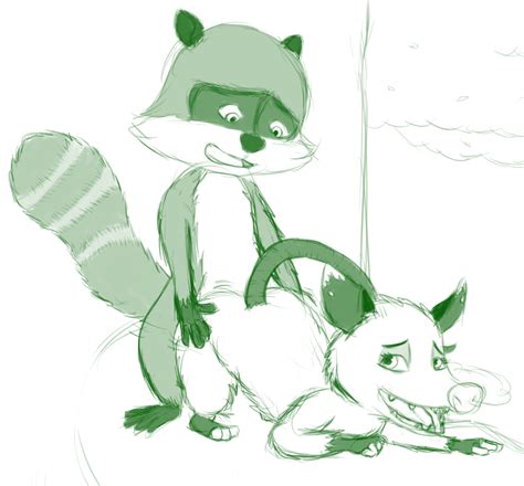 Rule 34 Dreamworks Female Heather Over The Hedge Male Mammal Marsupial Nude Opossum Outside