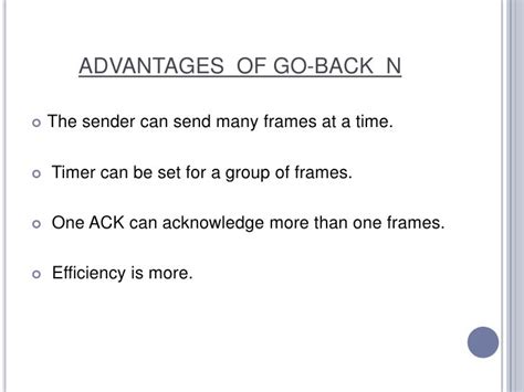 Go Back N Protocol