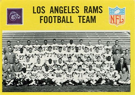 1967 Football Cards Los Angeles Rams