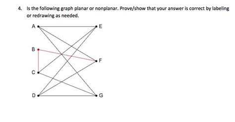 solved is the following graph planar or nonplanar