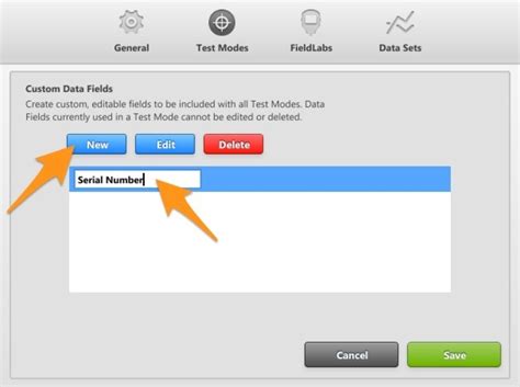 Create And Edit Custom Data Fields To Be Saved With Your Data Sets