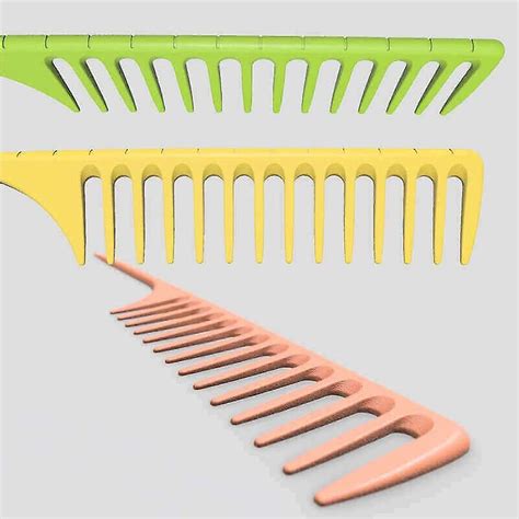 Wide Tooth Comb 3pcs Wide Tooth Rat Tail Combs Wide Tooth Rake Comb