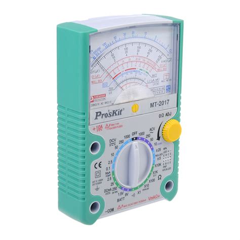 Proskit Mt 2017 Acdc Lcd Protective Function Analog Multimeter