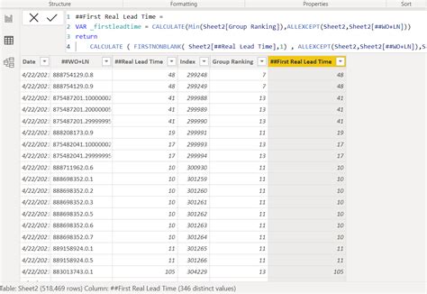solved re dax calculated column to show the first value