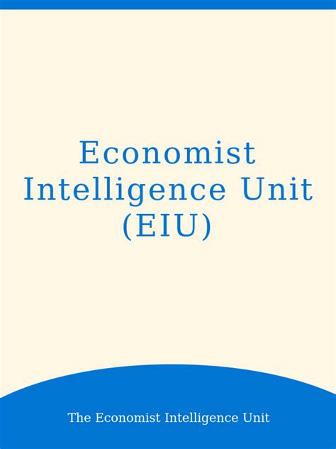 Economist Intelligence Unit Eiu