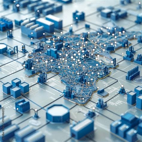 Supply Chain Network Visualize A Global Supply Chain Network With Interconnected Nodes