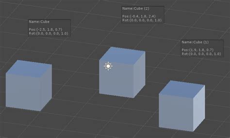 gui element floating above gameobject in scene view unity engine