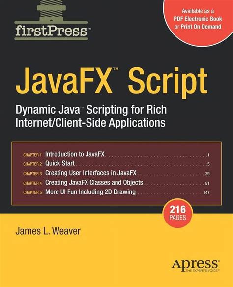 Firstpress Javafx Script Dynamic Java Scripting For Rich Internet